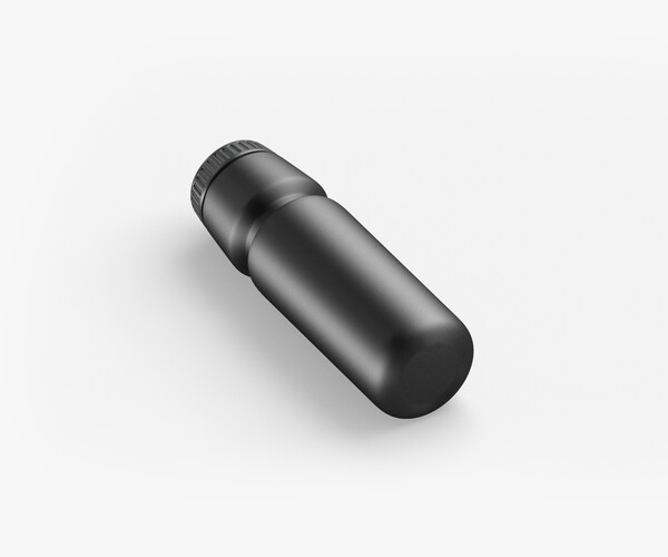 ArtStation - Black Plastic Sport Bottle - water botle with cap | Resources