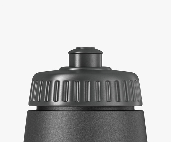 ArtStation - Black Plastic Sport Bottle - water botle with cap | Resources