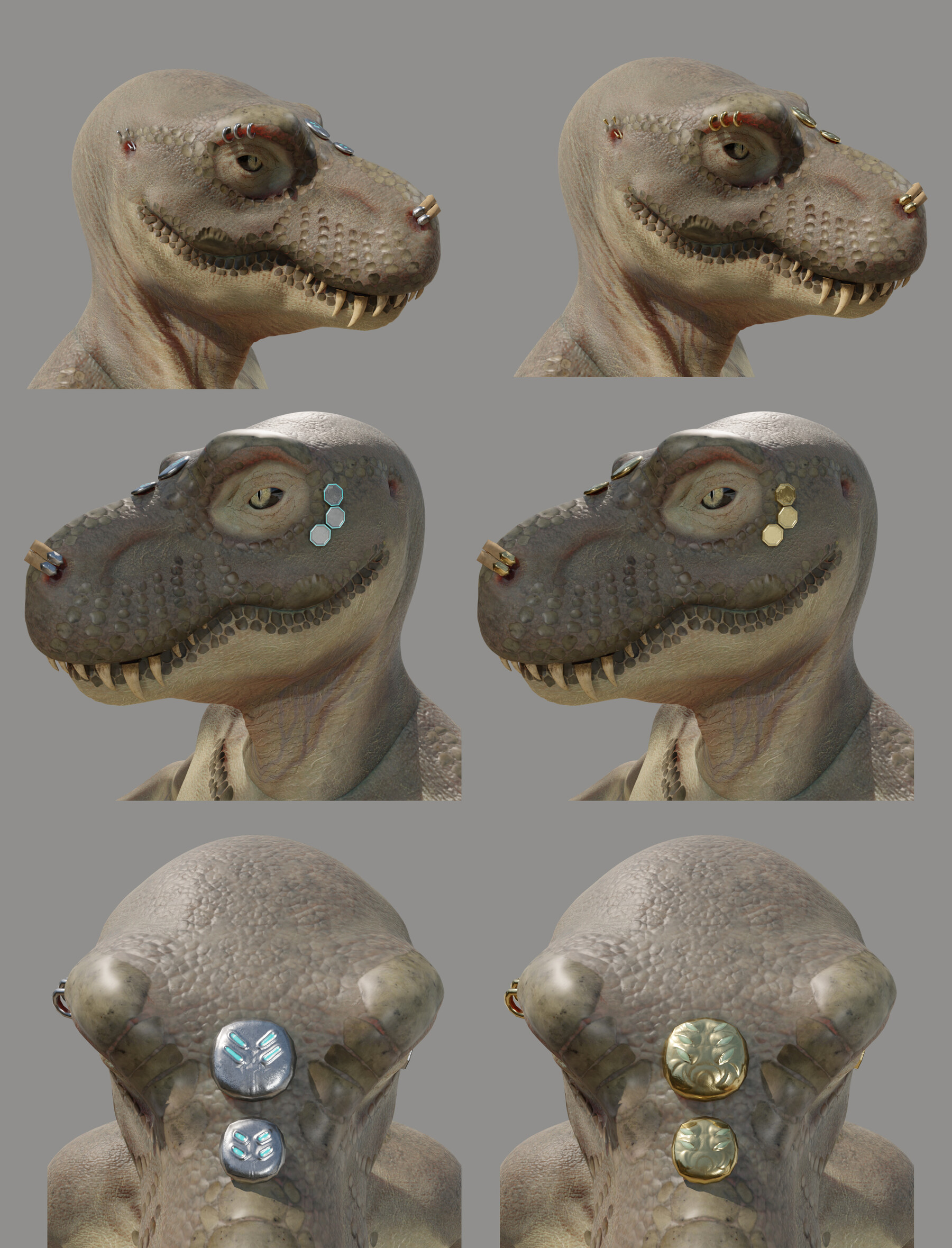 ArtStation - Dinosaur Humans | Game Assets