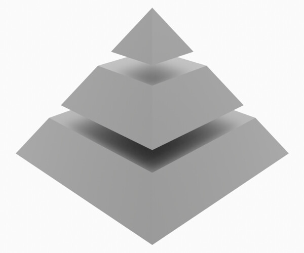 ArtStation - Pyramid Separated into 3 Parts | Game Assets