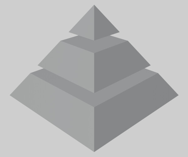 ArtStation - Pyramid Separated into 3 Parts | Game Assets