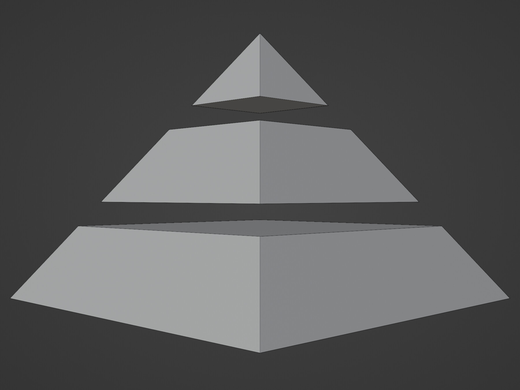 ArtStation - Pyramid Separated into 3 Parts | Game Assets
