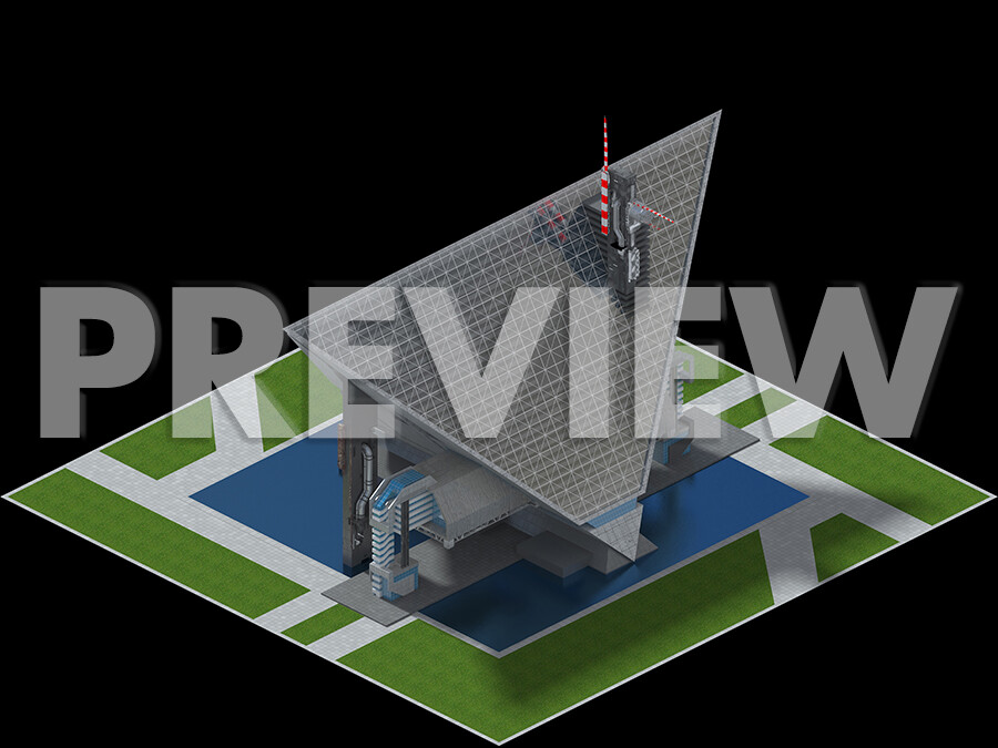 ArtStation - Architecture (Tile#0046, 2x2) – Dimetric Projection ...