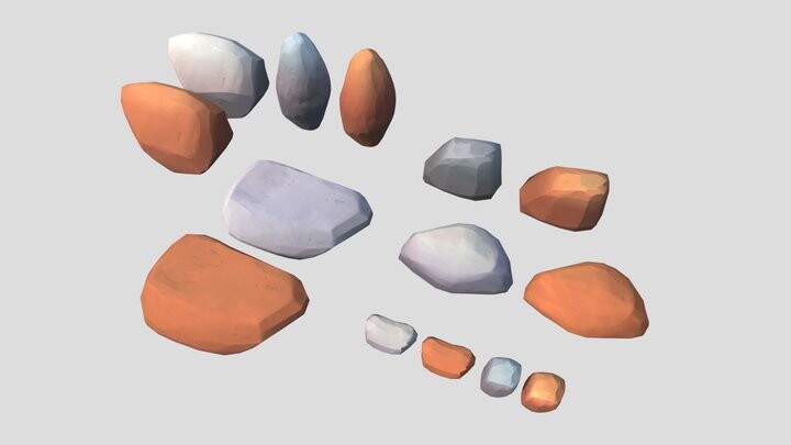 ArtStation - Handpainted Rocks Pack | Game Assets