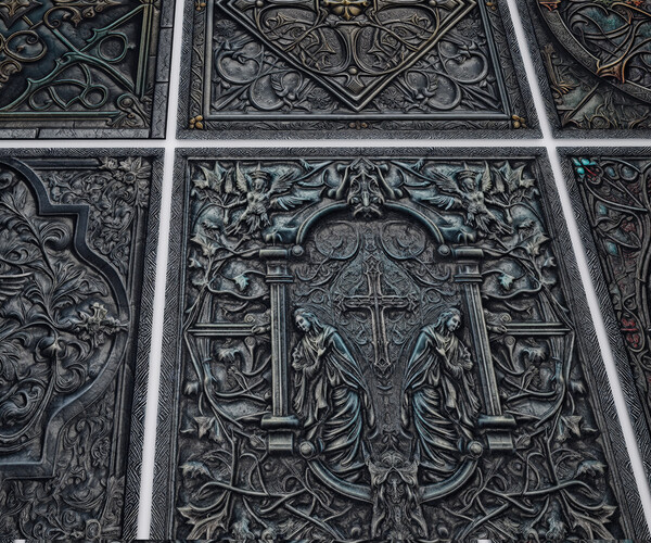 ArtStation - 30 Medieval Gothic Seamless PBR Textures Pack 03 | Game Assets