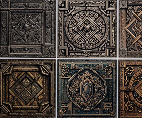 ArtStation - 30 Medieval Fantasy Dwarven Elf Seamless PBR Textures Pack ...