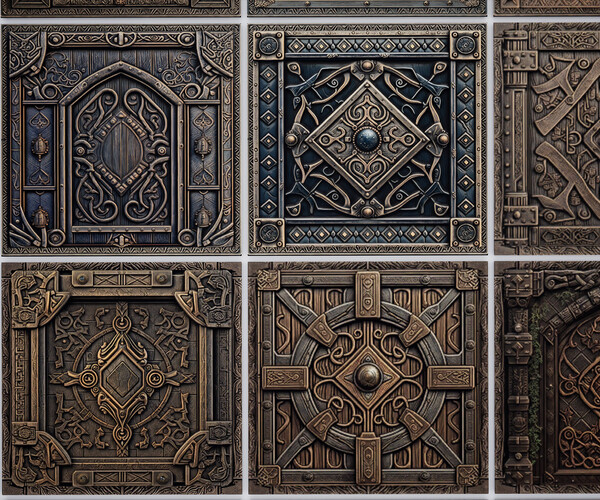 ArtStation - 30 Medieval Fantasy Dwarven Elf Seamless PBR Textures Pack ...