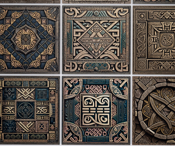 ArtStation - 30 Medieval Fantasy Dwarven Elf Seamless PBR Textures Pack ...