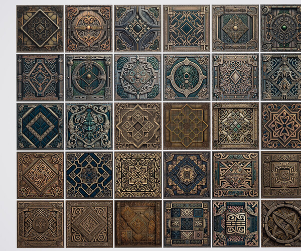 ArtStation - 30 Medieval Fantasy Dwarven Elf Seamless PBR Textures Pack ...