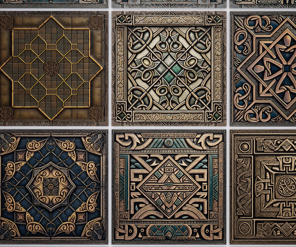 ArtStation - 30 Medieval Fantasy Dwarven Elf Seamless PBR Textures Pack ...