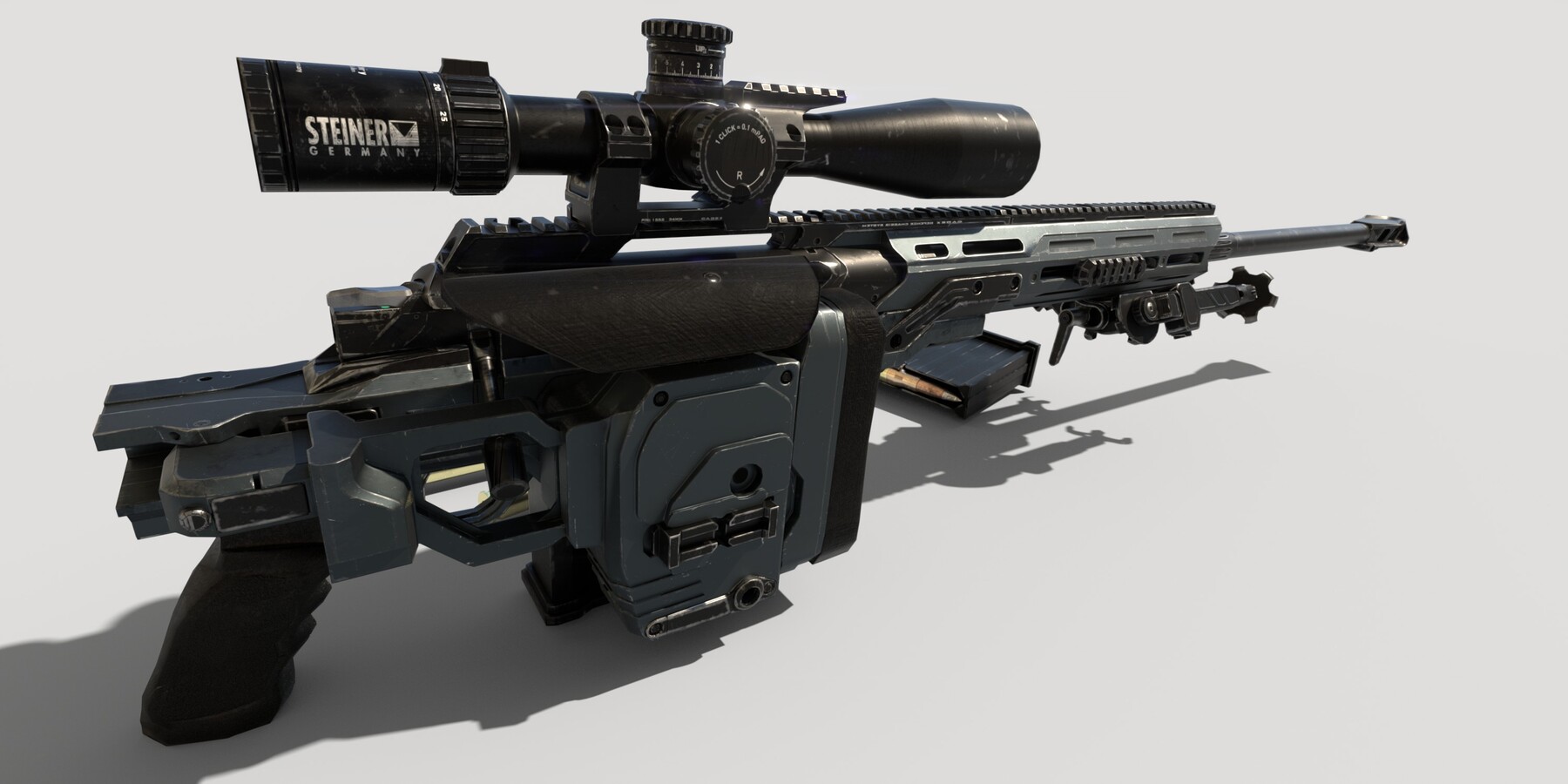 ArtStation - CDX-50 Tremor Sniper Rifle | Game Assets