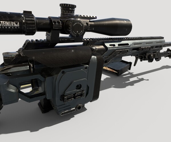 ArtStation - CDX-50 Tremor Sniper Rifle | Game Assets