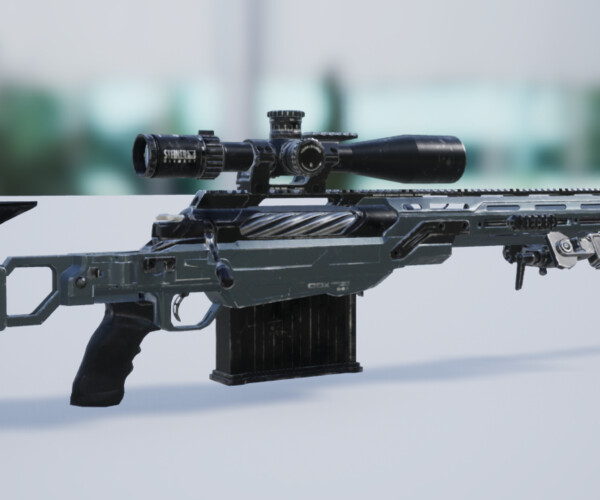 ArtStation - CDX-50 Tremor Sniper Rifle | Game Assets