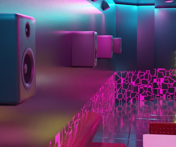 ArtStation - Night Club - Low Poly - Game Ready | Game Assets