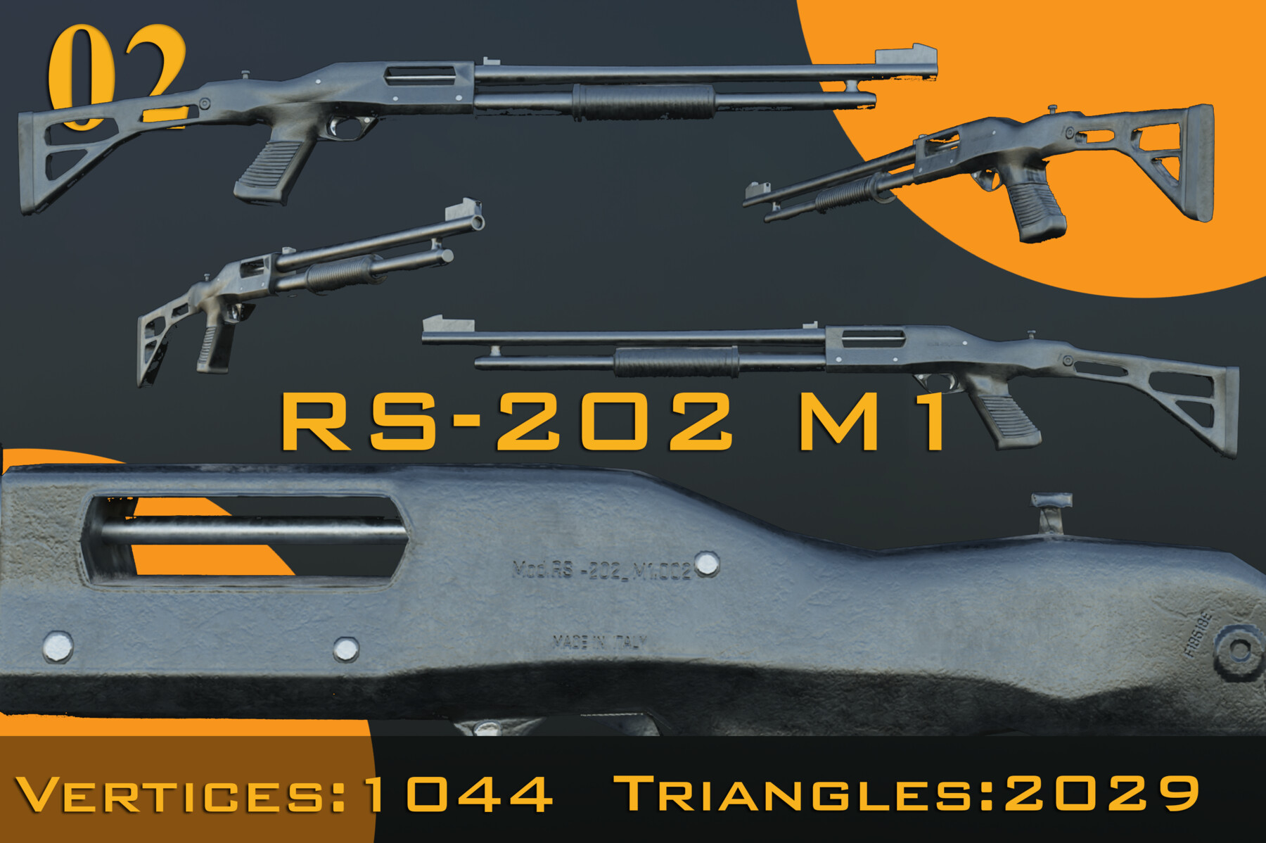 ArtStation - Gun-vol 02_7 shut gun | Game Assets