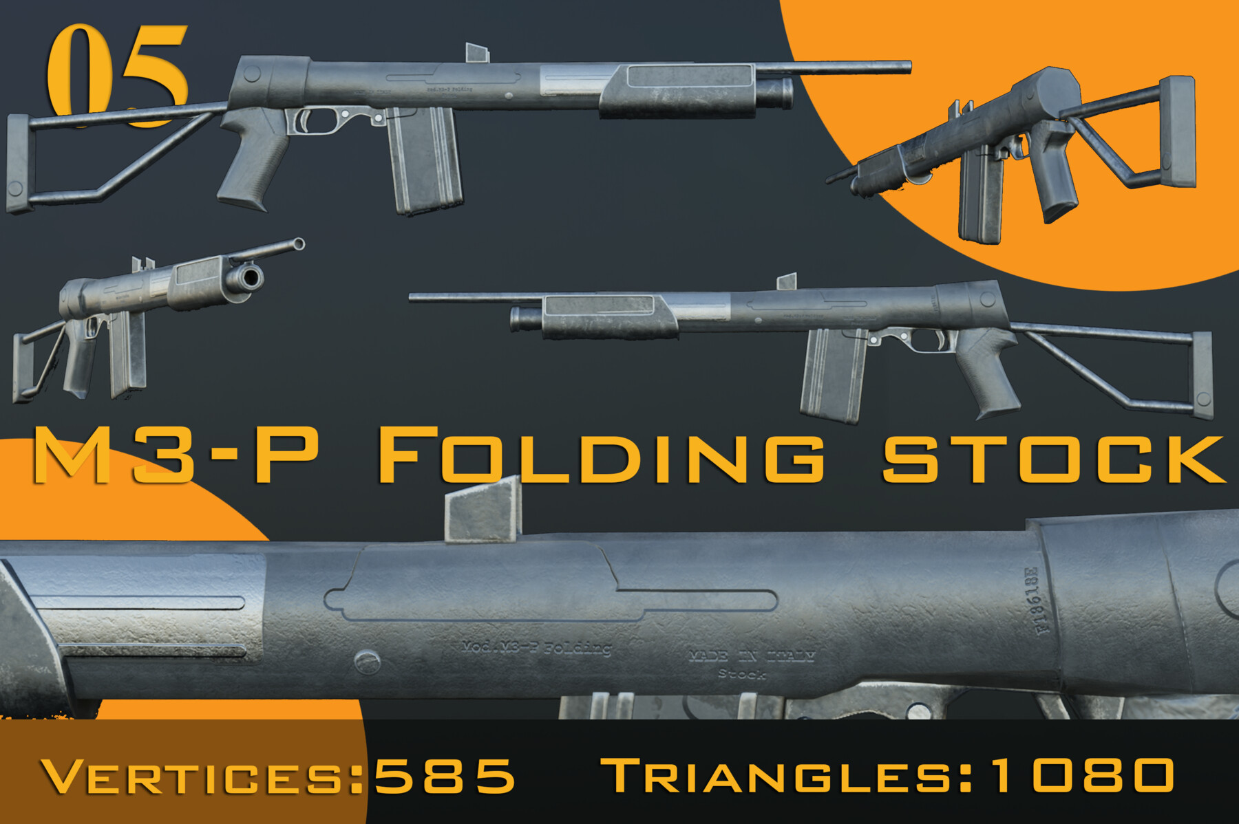 ArtStation - Gun-vol 02_7 shut gun | Game Assets