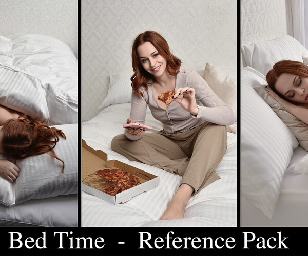 ArtStation - x160 Bed time - Model Pose Reference Pack | Resources