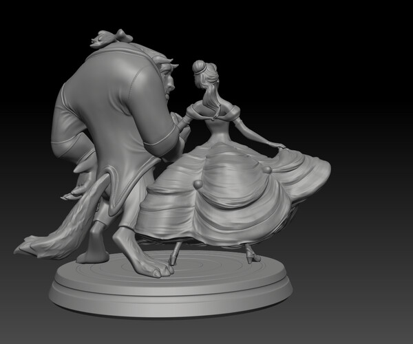 ArtStation - The Beauty and The Beast stl 3d model printing | Resources