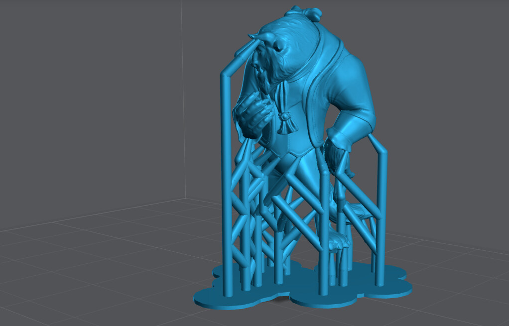 ArtStation - The Beauty and The Beast stl 3d model printing | Resources