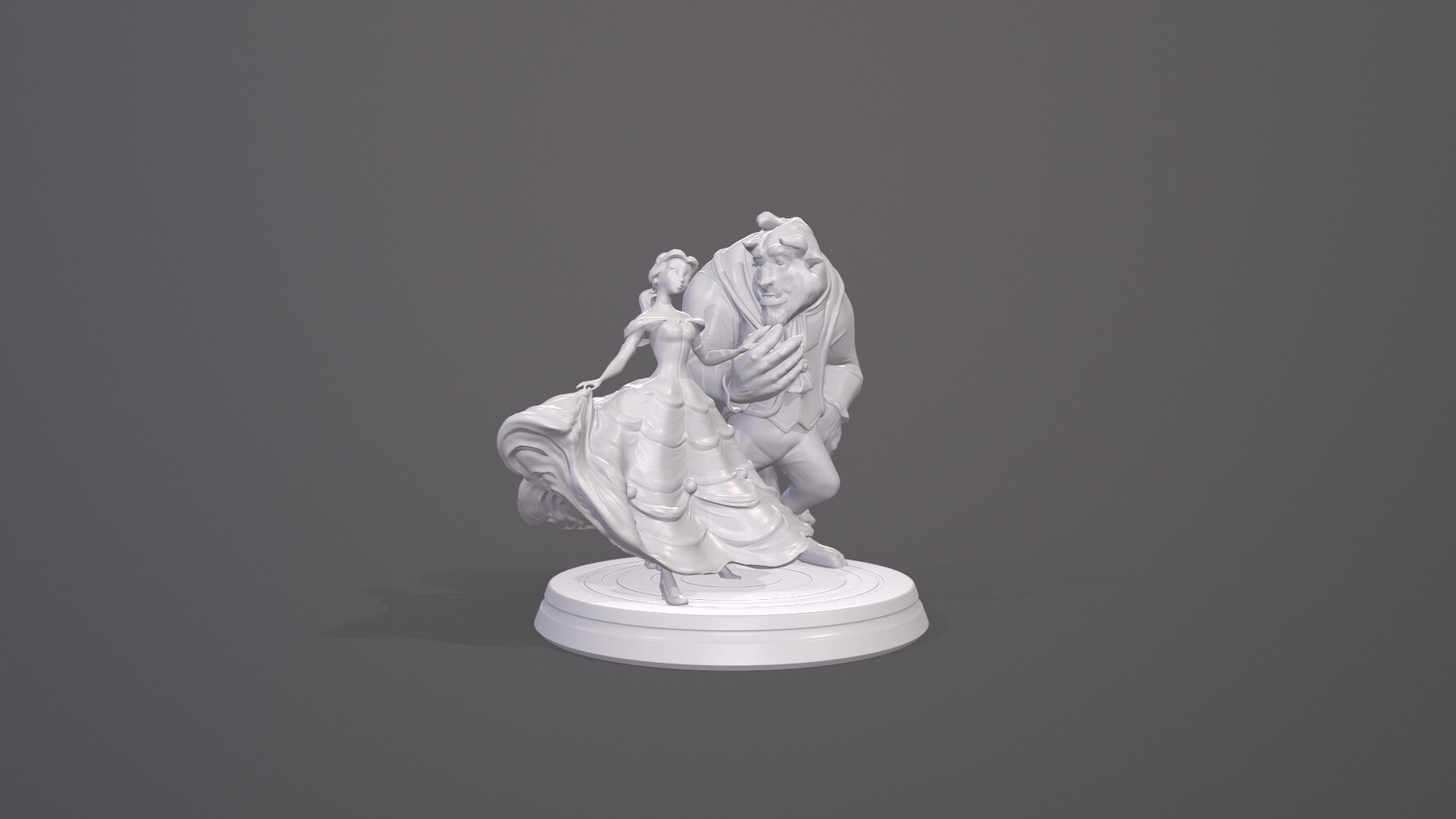ArtStation - The Beauty and The Beast stl 3d model printing | Resources
