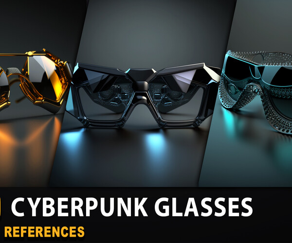 ArtStation - 150 Cyberpunk Glasses | Artworks