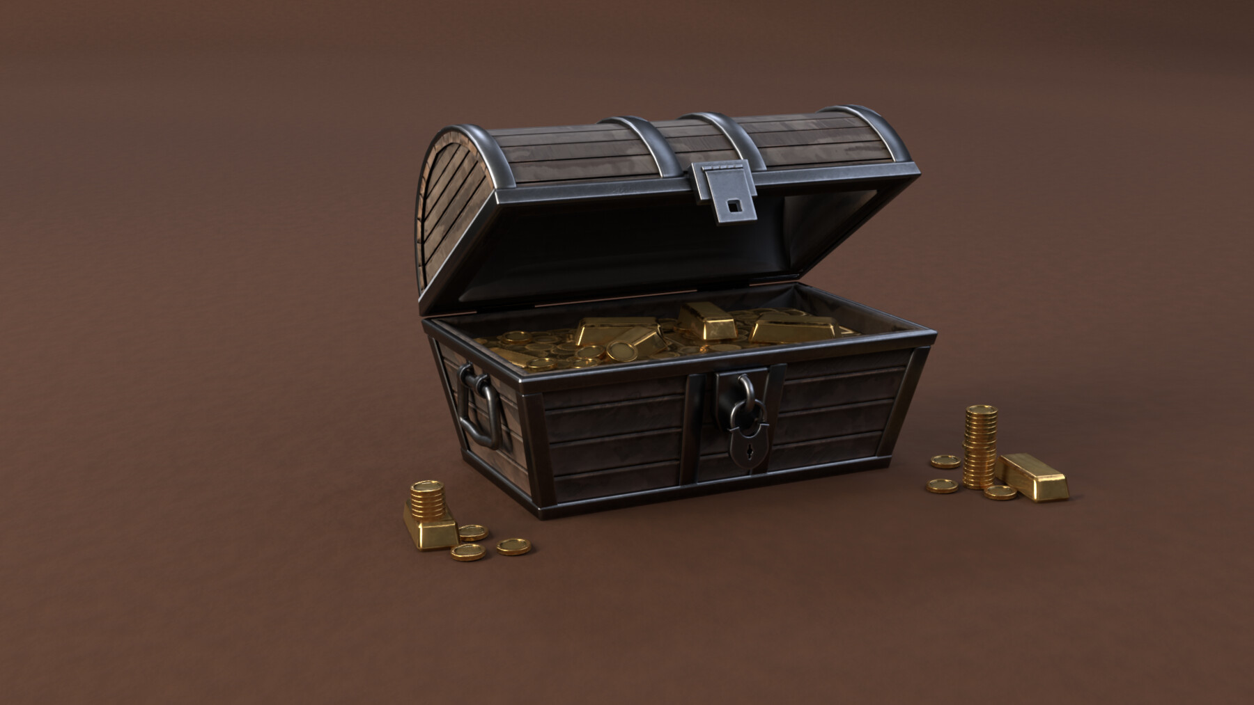 ArtStation - Low Poly Gold Chest | Game Assets