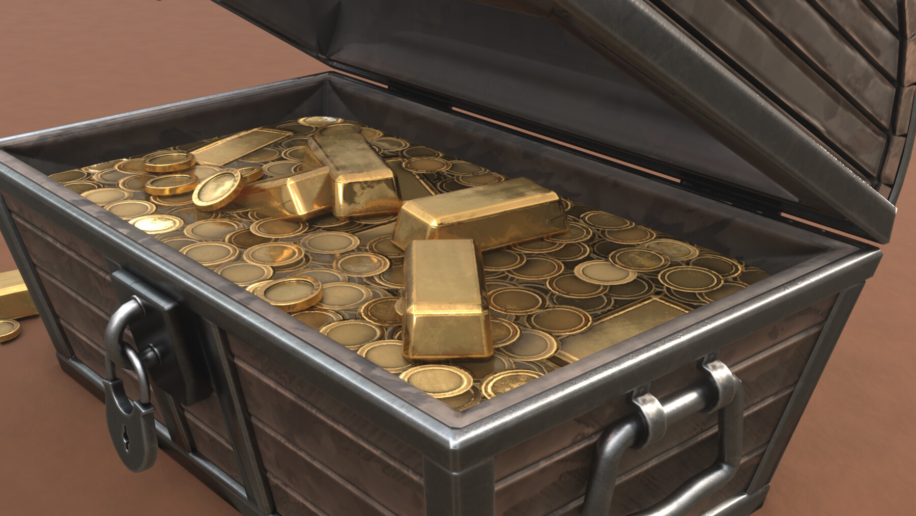 ArtStation - Low Poly Gold Chest | Game Assets