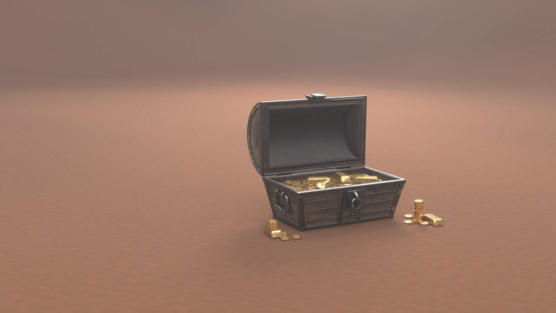 ArtStation - Low Poly Gold Chest | Game Assets