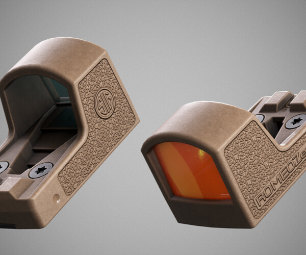 ArtStation - Romeo Zero Reflex Sight PBR | Game Assets