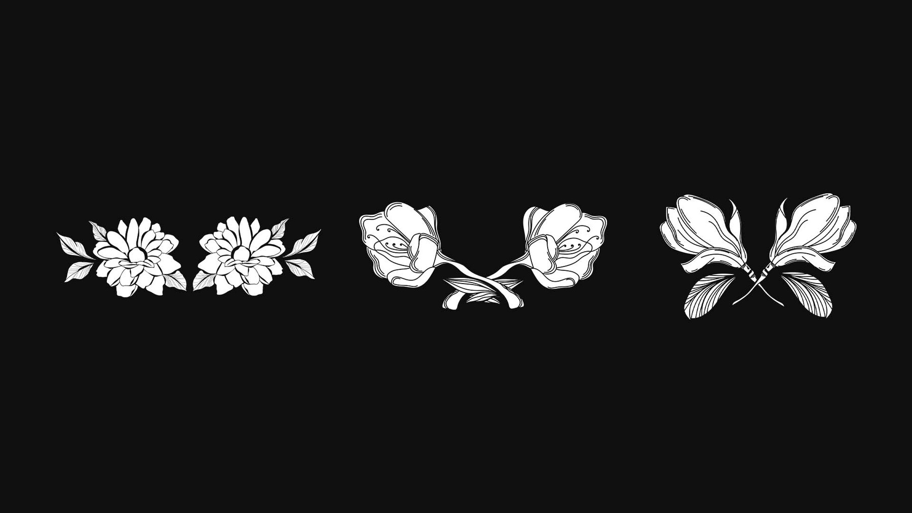 ArtStation - 140 Floral Alphas and Stickers | Brushes