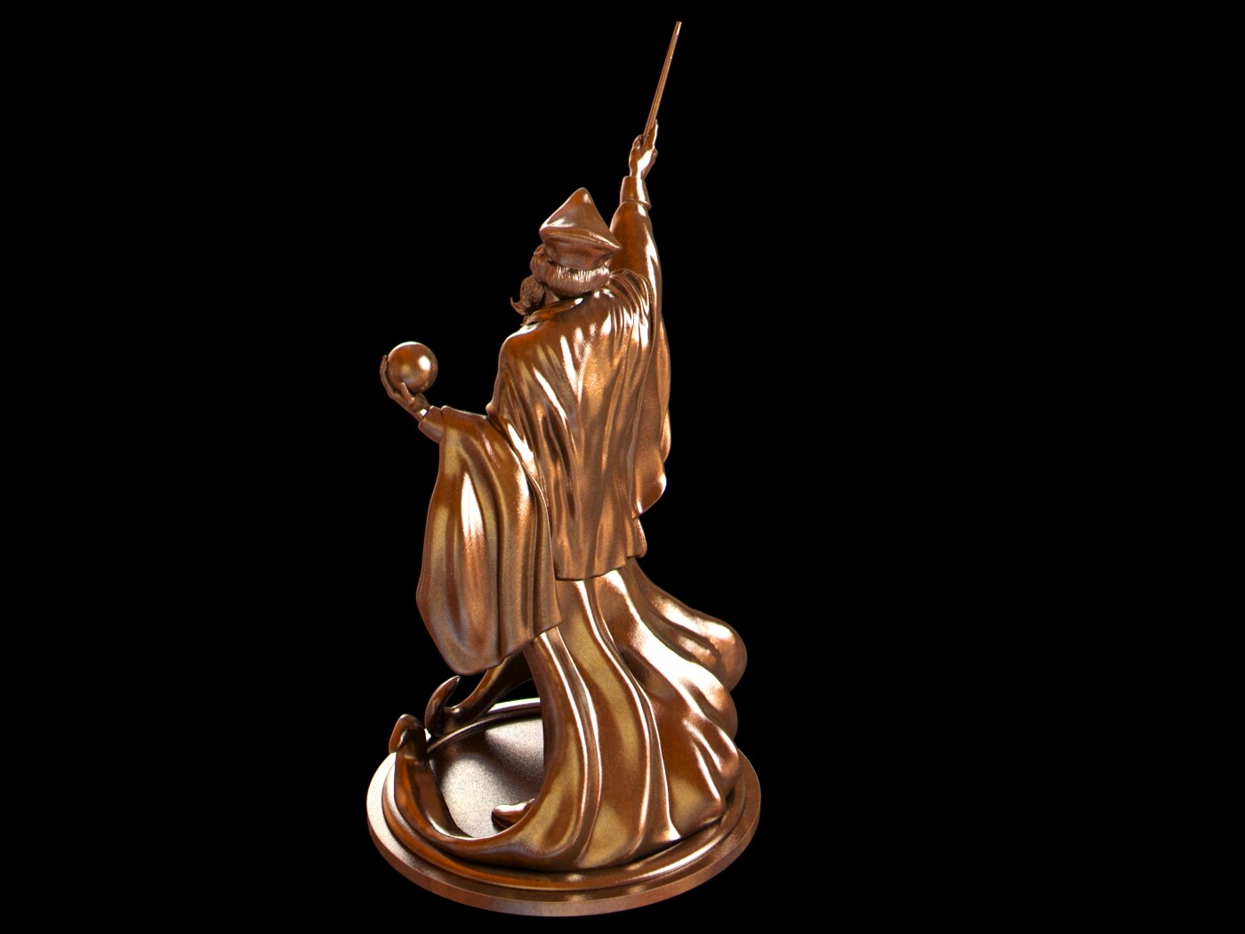 ArtStation - Wizard statue 3D print model | Resources