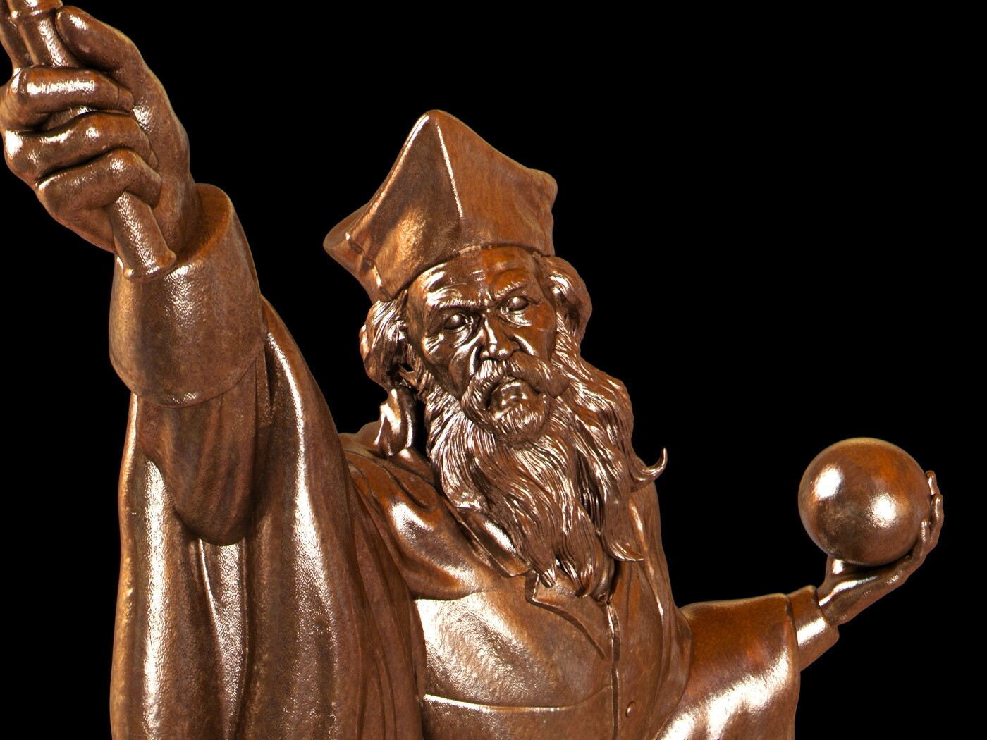 ArtStation - Wizard statue 3D print model | Resources