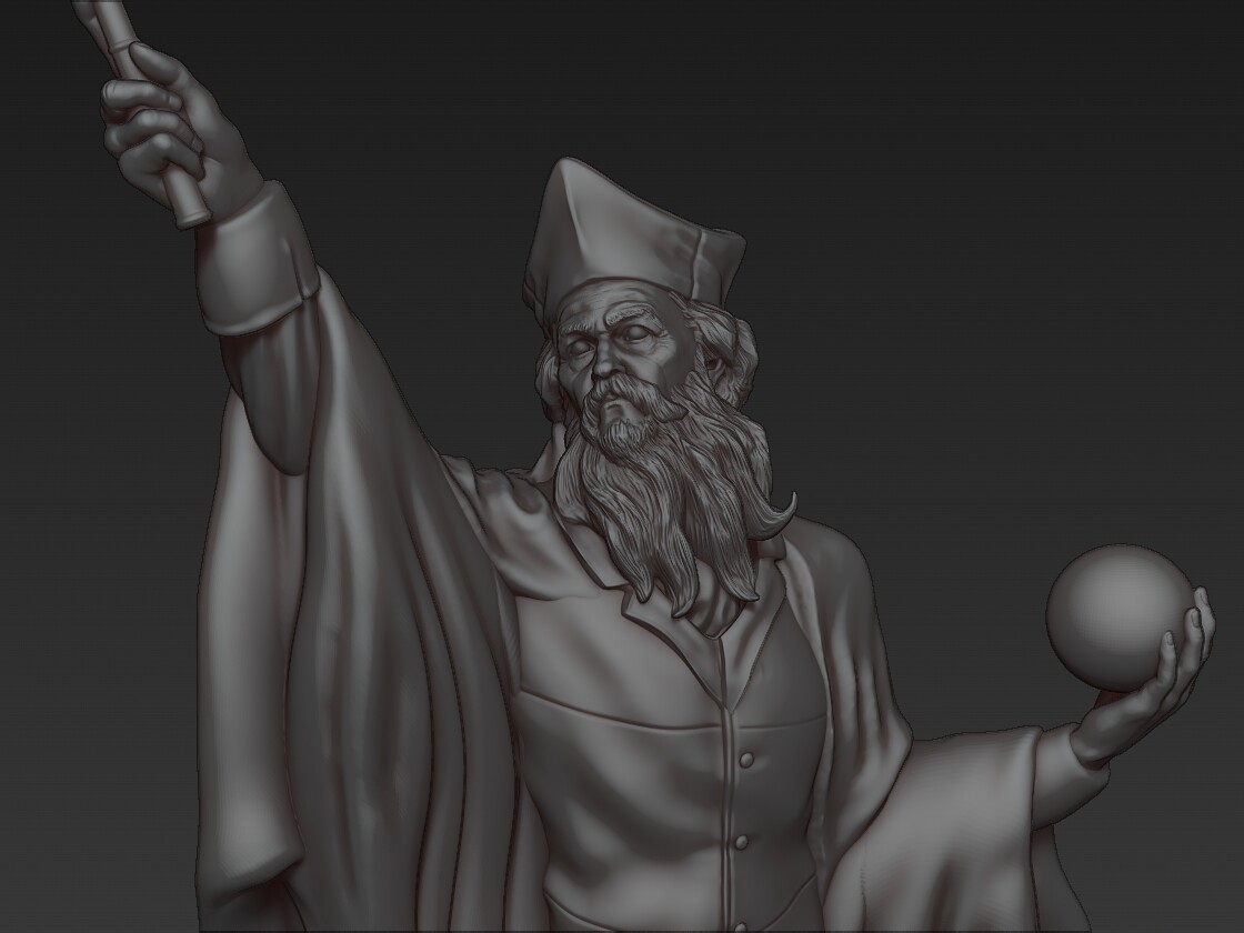 ArtStation - Wizard statue 3D print model | Resources