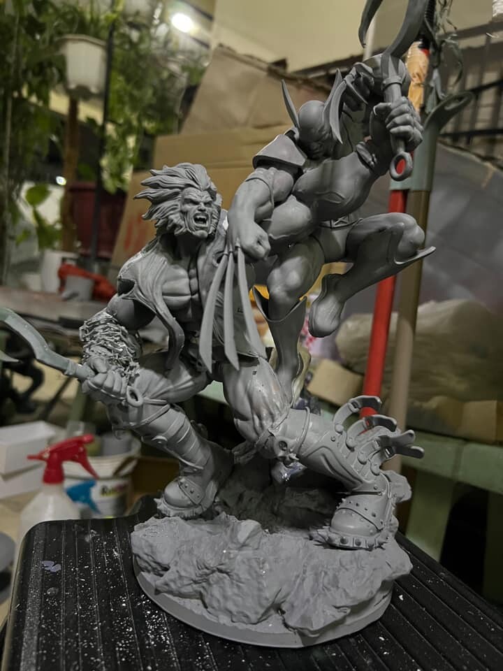 ArtStation - Lobo Vs Wolverine diorama 3dprinting STL files by CG Pyro ...