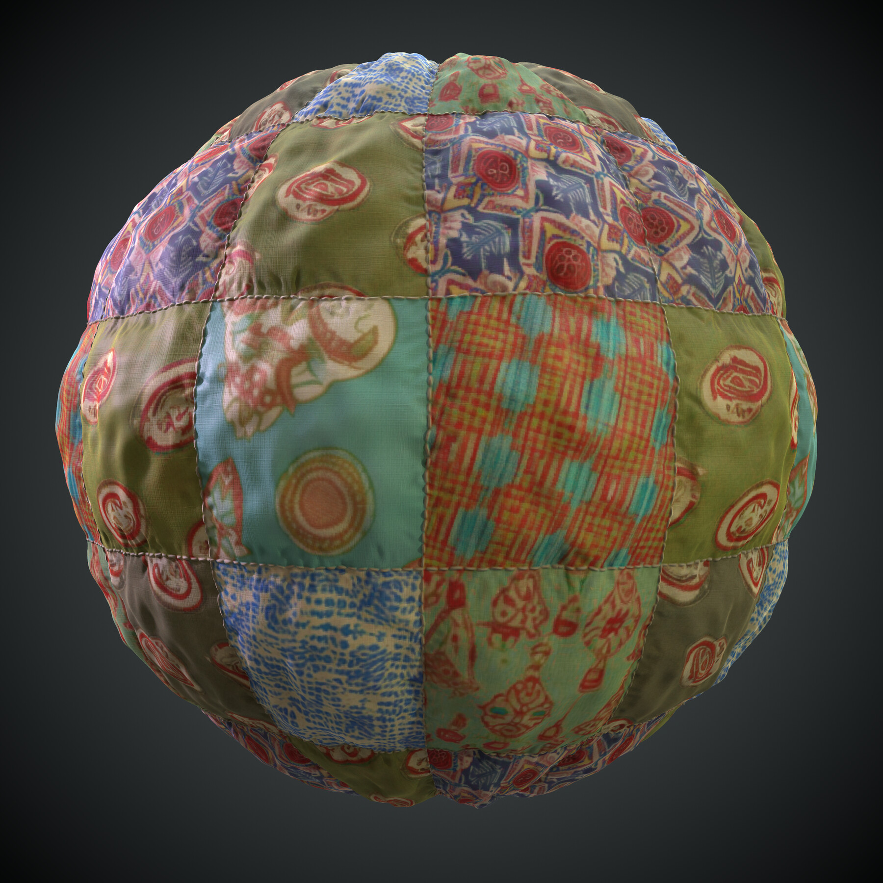 ArtStation - 10 smart high quality fabrics +sewing generator | Game Assets