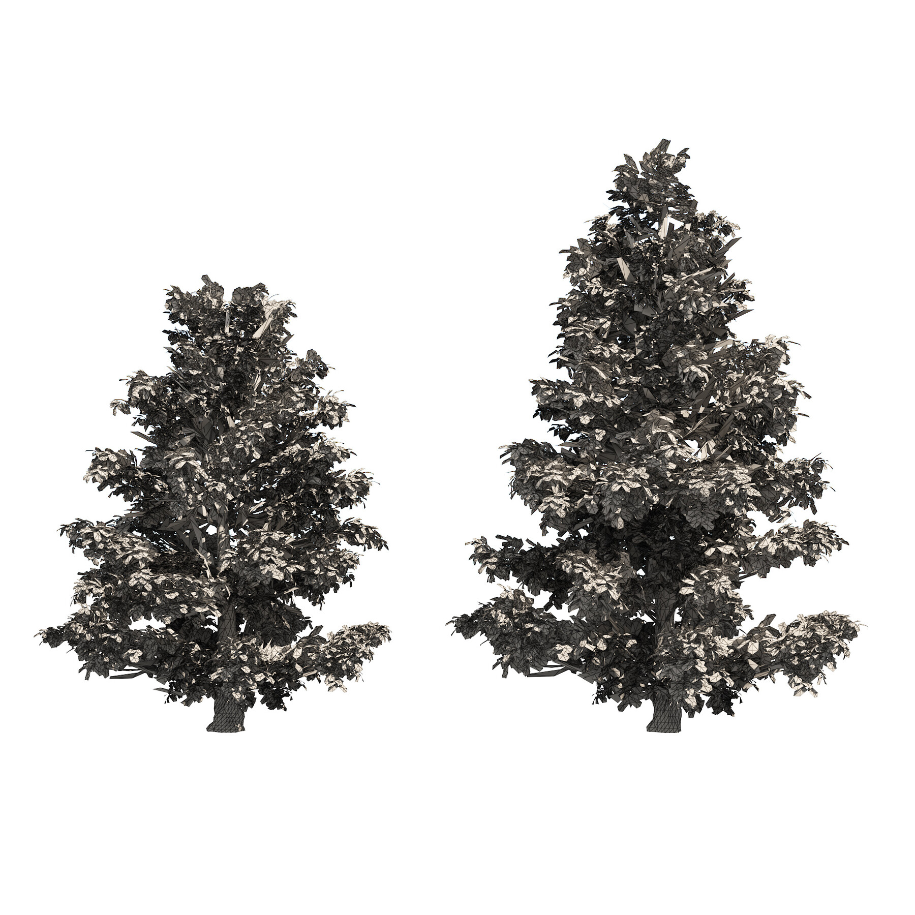 ArtStation - Scrub holly trees with red berries | Resources