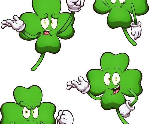 ArtStation - Four-Leaf Clover Character Set With Different Poses And ...