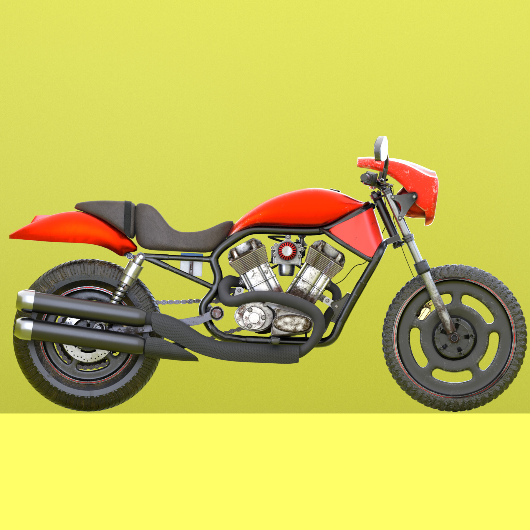 ArtStation - Chinese HD motorbike with rigg | Resources