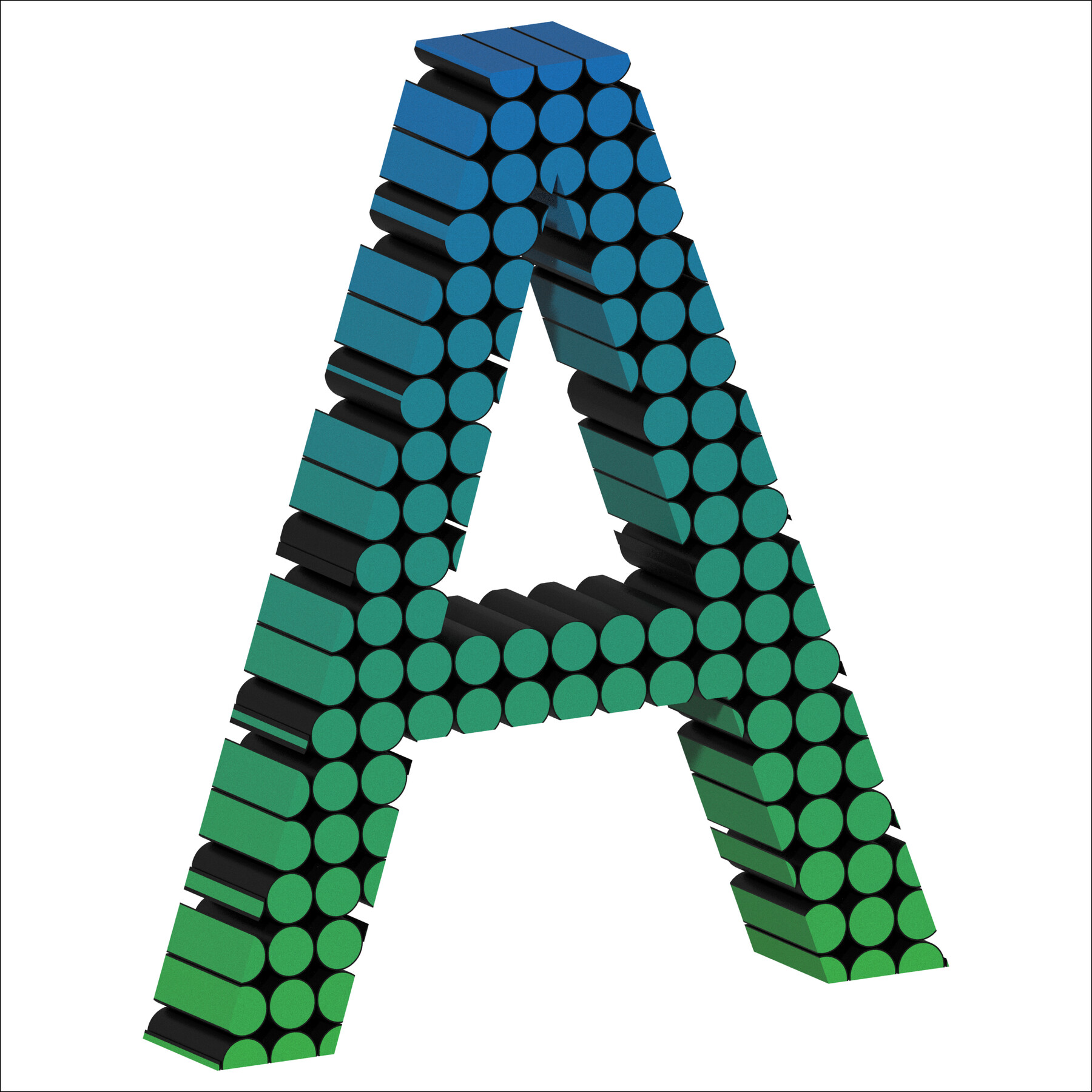 ArtStation - Letter A in 3D | Artworks