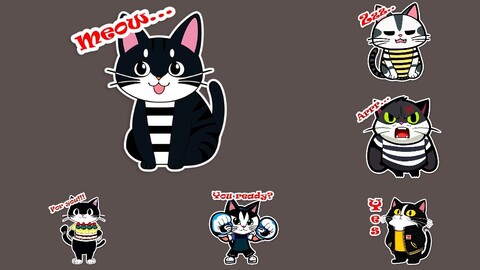 ArtStation - MW Cats Stickers | Artworks