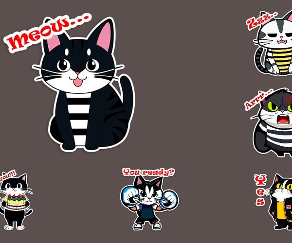 ArtStation - MW Cats Stickers | Artworks