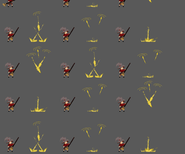 ArtStation - Magician Pixel Character | Game Assets