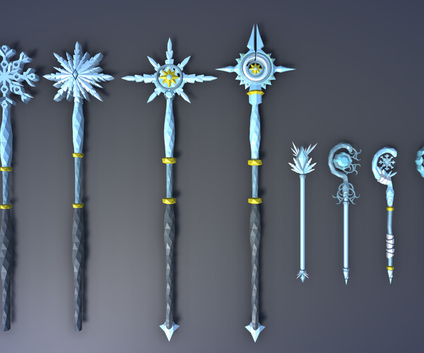 ArtStation - 900 Low Poly Fantasy RPG Weapons - Ultimate 3D Pack | Game ...