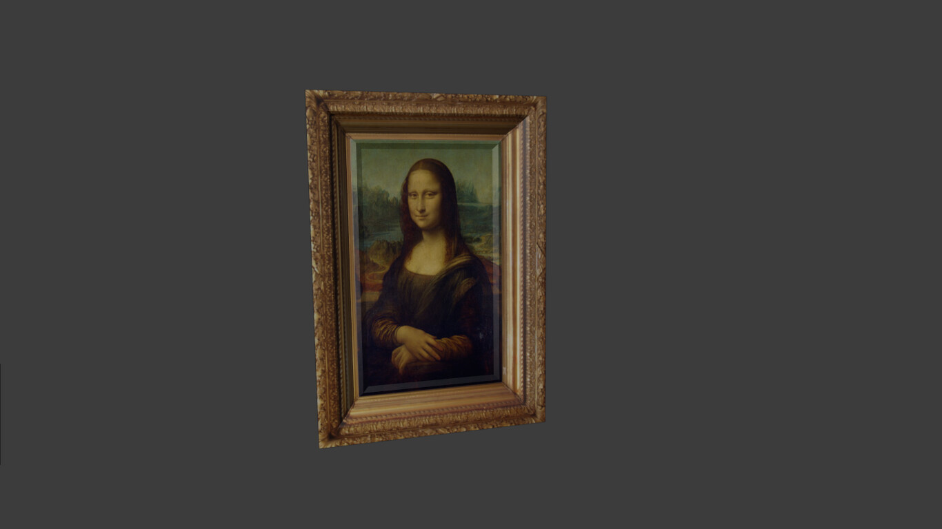ArtStation - Mona Lisa low poly game ready | Game Assets
