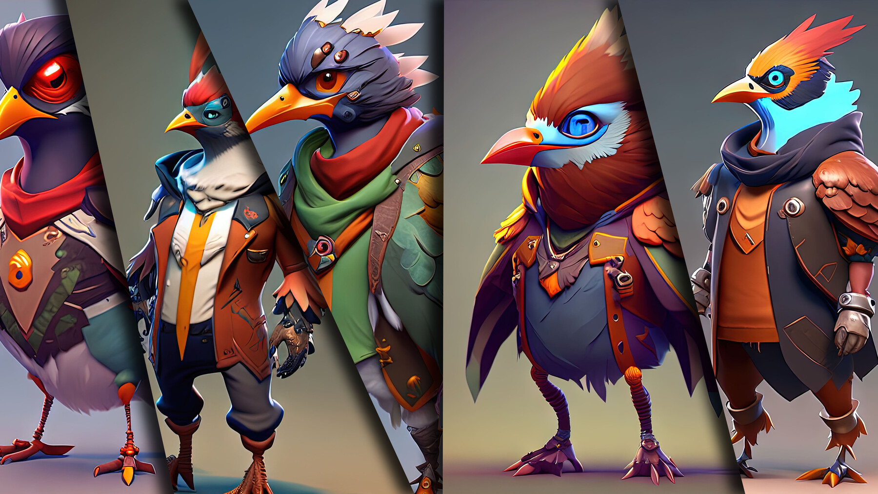 ArtStation - 109 3d stylized bird character reference | Artworks