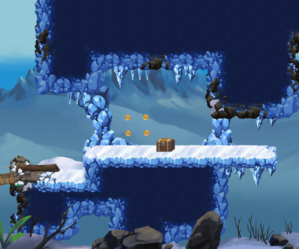 ArtStation - Snowy Town - Game Tileset | Game Assets