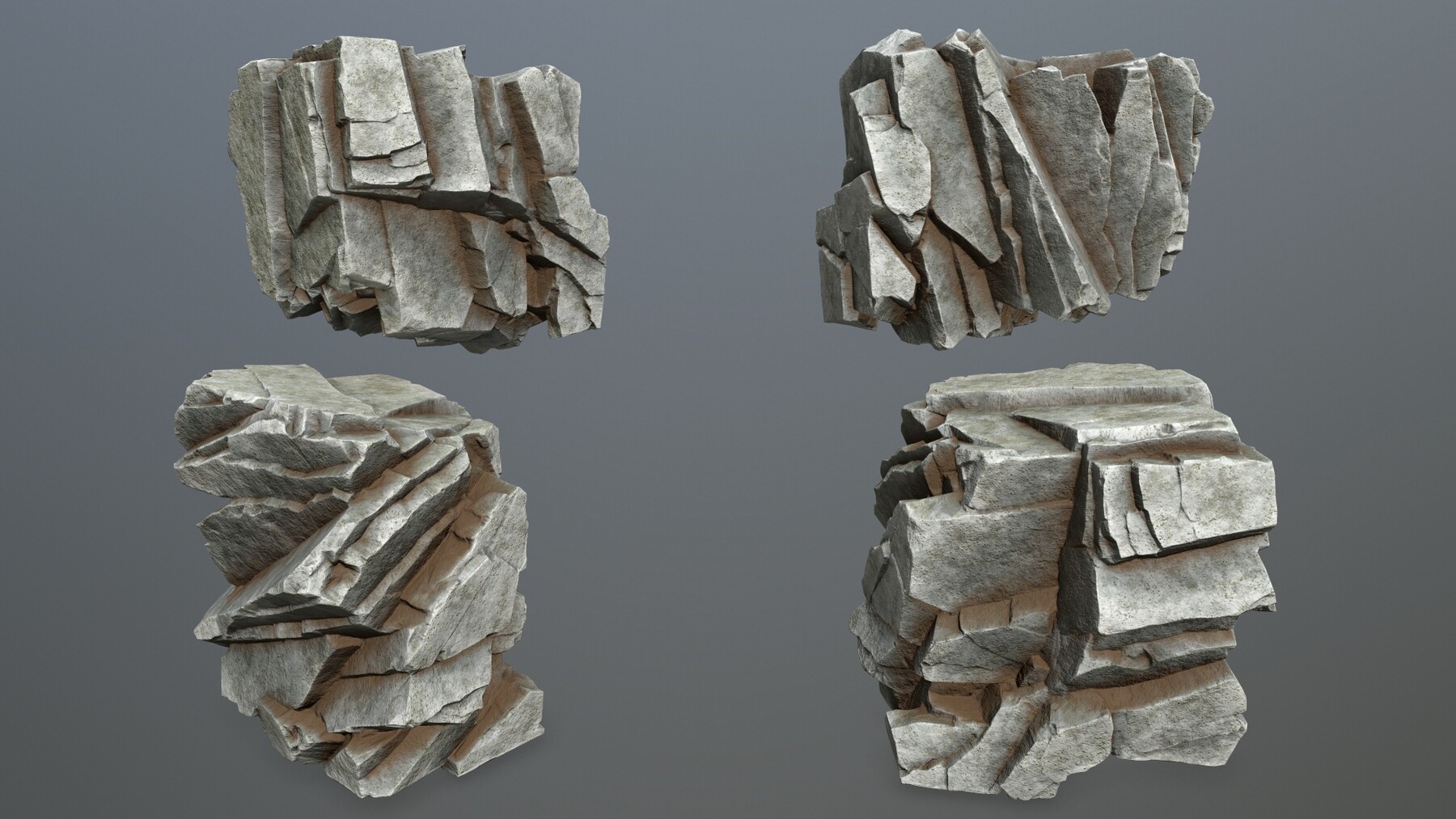 ArtStation - White Rocks | Game Assets