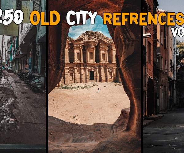 ArtStation - 250 Old City Reference Pack - Vol 1 | Resources