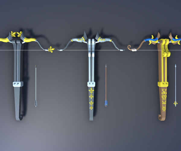 ArtStation - 900 Low Poly Fantasy RPG Weapons - Ultimate 3D Pack | Game ...