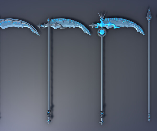 ArtStation - 900 Low Poly Fantasy RPG Weapons - Ultimate 3D Pack | Game ...